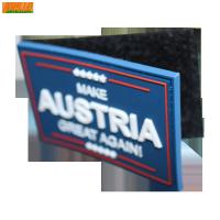 China Custom PVC Rubber Embossed Patches 2D 3D with Velcro Hook and Loop for Military Police Outdoor for sale