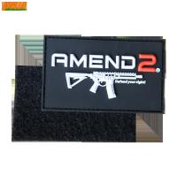 China Custom Velcro Hook Loop Backing Rubber PVC Patch for Military Tactical Use 100PCS for sale