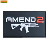 China Custom Velcro Hook Loop Backing Rubber PVC Patch for Military Tactical Use 100PCS for sale