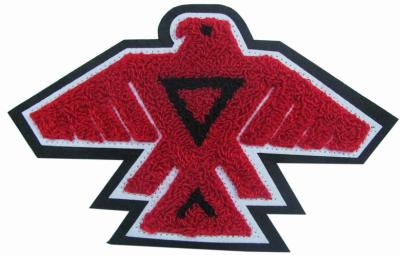 China Custom Washable Chenille Alphabet Letters Patches Sew On Backing PMS Colors for sale
