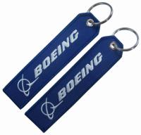 China 100% Polyester 130x30mm Flight Tag Keychain For Souvenir for sale