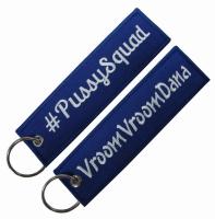 China 100% Polyester 130x30mm Flight Tag Keychain For Souvenir for sale