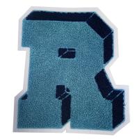 China Custom Chenille Felt Patches 5x5cm PMS Color Heat Cut Border Embroidery for sale