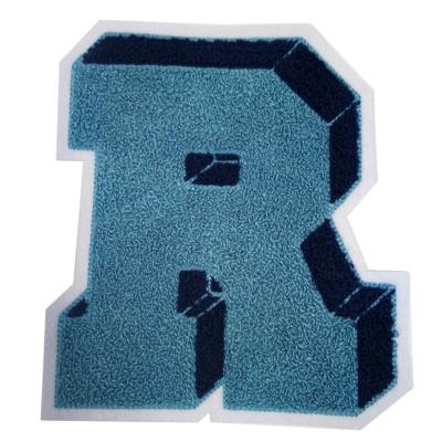 China Custom Chenille Felt Patches 5x5cm PMS Color Heat Cut Border Embroidery for sale