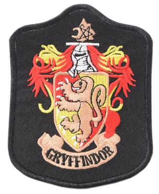 China Custom Embroidered Patches Iron On Backing 100mm Wide for Clothing Decoration for sale