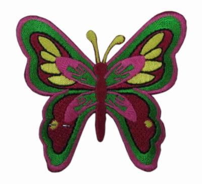 China Custom Twill Heat Press Embroidery Patch Iron On Badge for Clothing 50pcs MOQ for sale