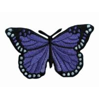 China 7C Heat Cut Border Twill Embroidered Patch Washable For Jacket for sale
