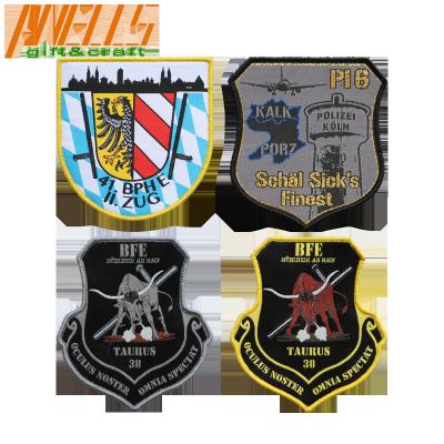 China Textured Flexible Waterproof Woven Patches 3C Color Custom Logo 5x5cm for sale