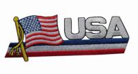 China Custom 100% Embroidery Twill Iron On Patch 8C Color Washable Dry Cleanable for sale