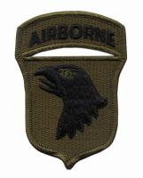 China AIRBORNE Merrow Border Cut Out Embroidery Patch For Garment for sale