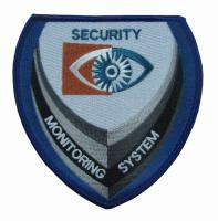 China Custom 12 Color Full Embroidery Patch with Heat Cut Border for Uniforms for sale