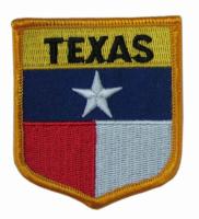 China Custom Texas Flag Iron On Velcro Embroidery Patches 150mm for Clothes for sale