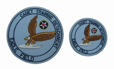 China Custom 3D Chenille Police Twill Embroidered Patches Iron On Backing 50pcs MOQ for sale