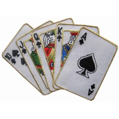China Custom Embroidered Patch Heat Cut Border 7C Twill Washable for Hats and Uniforms for sale
