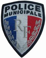China Custom Police Municipale Twill Embroidery Patch Merrow Border 12 Colors Government for sale
