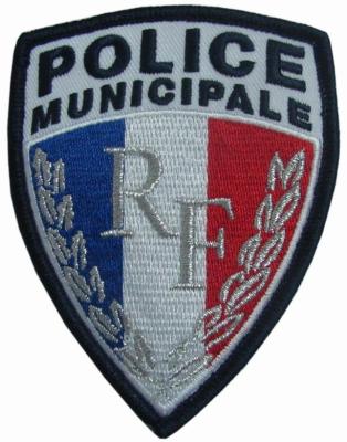 China Custom Police Municipale Twill Embroidery Patch Merrow Border 12 Colors Government for sale