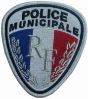 China Custom Police Municipale Twill Embroidery Patch Merrow Border 12 Colors Government for sale