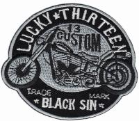 China Custom Moto Biker Twill Fabric Embroidered Iron On Patch Merrow Border 50pcs for sale