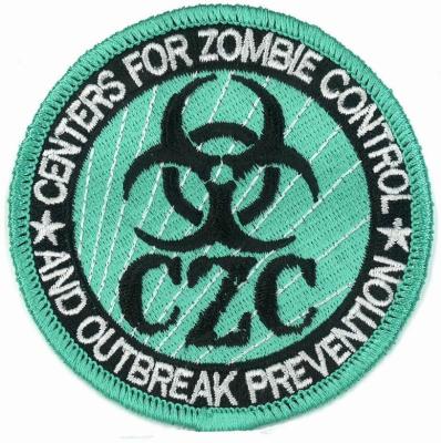 China Custom Merrow Border Twill Felt Embroidered Patches with Iron On Backing 50pcs for sale