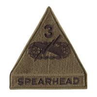 China 12C Spearhead Full Embroidery Patch Heat Cut Border For Garment for sale