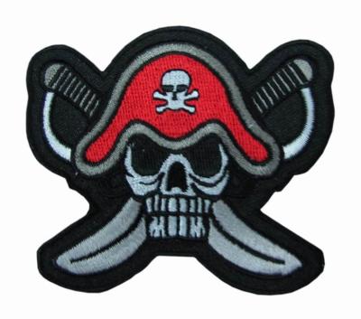 China Custom Embroidered Sports Patches with Velcro Backing Heat Cut Border Pantone Colors for sale