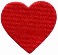 China Custom Heart Shape Chenille 9C Iron On Embroidery Patch with Reflective Background for sale