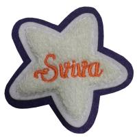 China Iron On Heat Cut Border Embroidery Chenille Patch PMS Color for sale