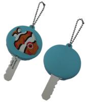 China Custom Double Sides 2D 3D Soft PVC Keychain Pantone Color Key Holder 100pcs for sale