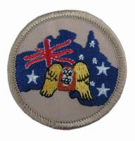 China Custom Embroidered Patch Iron On Heat Cut Border Twill 7C Colors OEM for sale