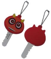 China 40MM Height PMS Color PVC Key Chain Double Single Side Flat Backing for sale