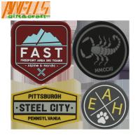 China Custom 2D 3D PVC Patch Sew Backing Hook and Loop for Cap Clothing 50pcs for sale