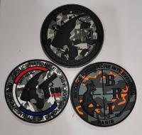 China OEM Waterproof Morale PVC Patch Camo Transparent Velcro Backing 2D 3D for sale