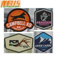 China Custom Velcro Rubber PVC Patch 2D 3D Pantone Color Micro Injected for Hat Garment for sale