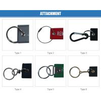 China Custom Washable Embroidery Keychain 130mm Metal Eyelet Durable Fabric Key Tag for sale