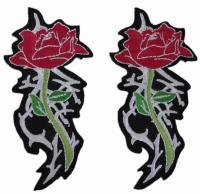 China Custom Embroidered Patch Twill Fabric Washable Iron On 85mm Velcro Backing for sale