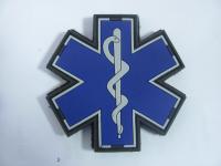 China Custom 2D 3D PVC Patch with Velcro Attachment Medical Logo Pantone 10C Colors Low MOQ 50pcs for sale