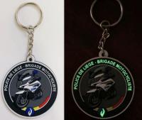 China Custom 2D 3D Soft PVC Keychain 8C Embroidered Flexible Rubber Key Ring for sale