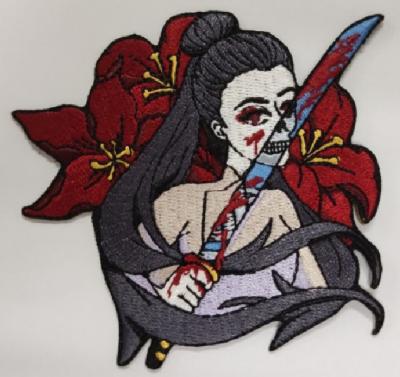 China 12C Cartoon Polyester Embroidered Patch Pantone Washable 190mm Height for sale