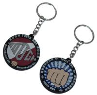 China Custom 3D Double Sided PVC Rubber Keychain Zip Puller 40mm Height for sale