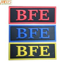 China Custom 3D Embossed Soft Rubber PVC Patch Sew On Offset Printing Micro Injected 50pcs MOQ for sale