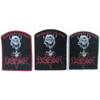 China Custom Woven Patches with Iron On Backing 50pcs MOQ PMS Color Custom Size for sale