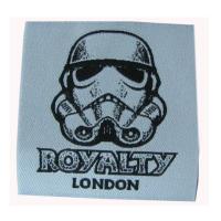 China Custom Woven Labels No Shrink Heat Cut Border 100 PCS MOQ for Garment Clothing for sale