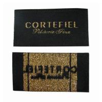 China Custom Woven Labels No Shrink Heat Cut Border 100 PCS MOQ for Garment Clothing for sale