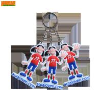 China PMS PVC Single Sided Keychain Cartoon Pendant 8mm Thickness Versatile for sale