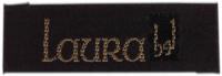 China Custom Woven Clothing Labels Heat Cut Border No Shrink 100% Polyester for sale