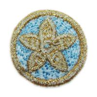 China Custom Embroidered Cloth Badges Machine Washable Eco Friendly OEM ODM 150mm for sale
