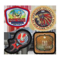 China Custom Polyester Dye Sublimation Heat Transfer Patch Full Color OEM 50pcs for sale
