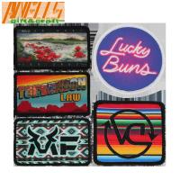 China Custom Polyester Dye Sublimation Heat Transfer Patch Full Color OEM 50pcs for sale