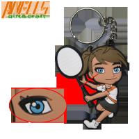 China Waterproof Pantone PVC Key Chain Flexible PMS Unbreakable Motorcycle for sale