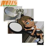 China Waterproof Pantone PVC Key Chain Flexible PMS Unbreakable Motorcycle for sale
